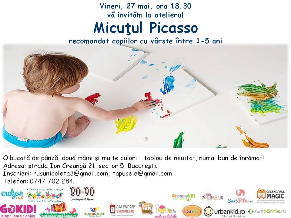 Atelier creativ copii 1-3 ani, Micutul Picasso