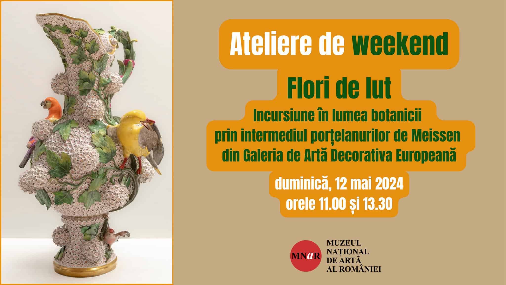Flori de lut. Atelier de Weekend la MNAR - GOKID!