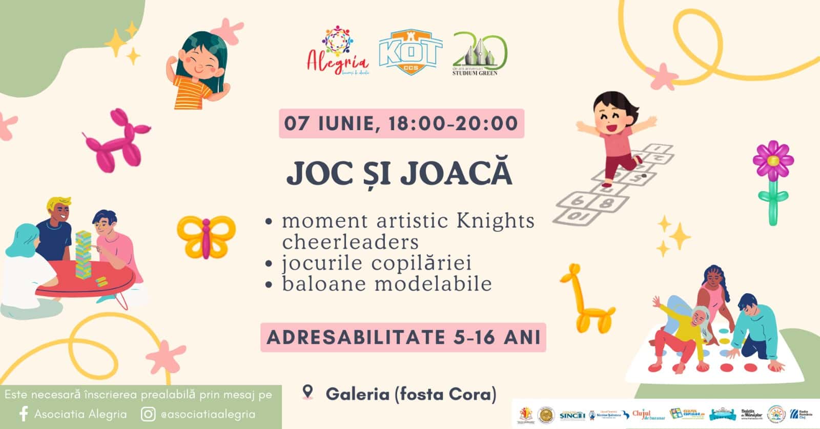 Joc și joacă. Eveniment gratuit 5-16 ani la Galeria Cora | Cluj-Napoca ...