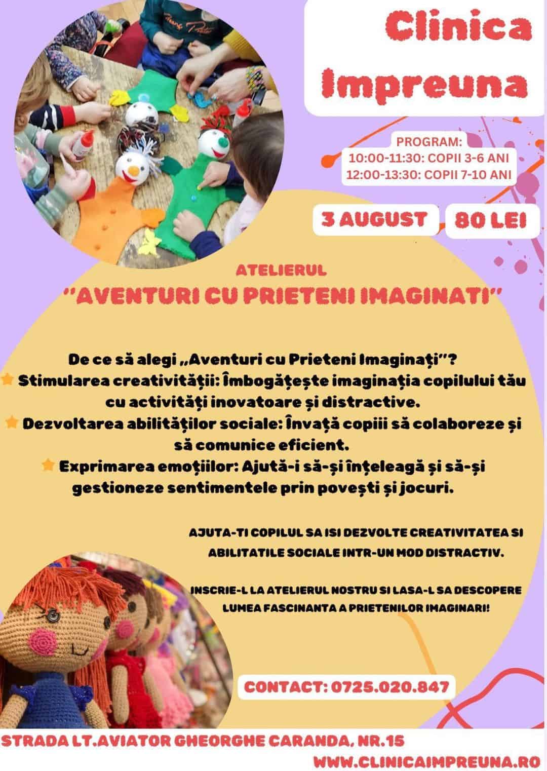 Aventuri cu Prieteni Imaginați. Atelier interactiv pentru copii - GOKID!